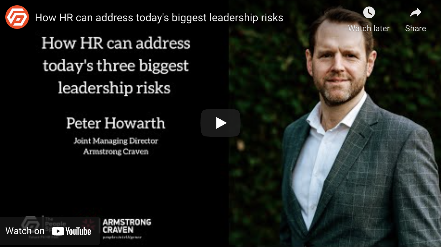 How HR leaders should be addressing leadership risk | Armstrong Craven